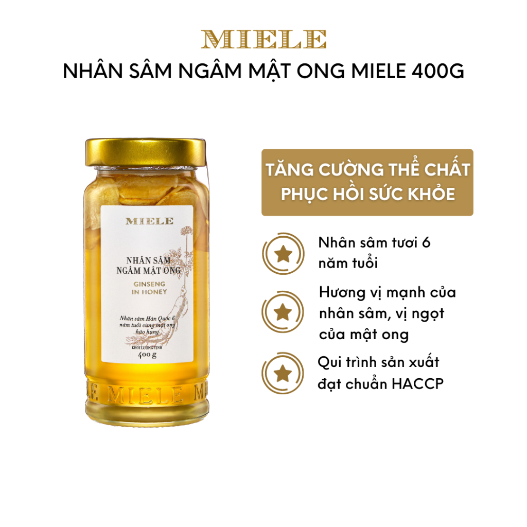 Mật Ong Nhân Sâm Miele 400g | Shopee Việt Nam