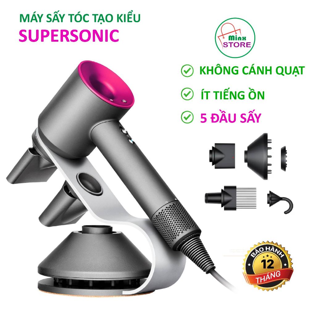 Máy Sấy Tóc Suppersonic, 2 Chiều Nóng Lạnh Công suất 2200W | Shopee ...