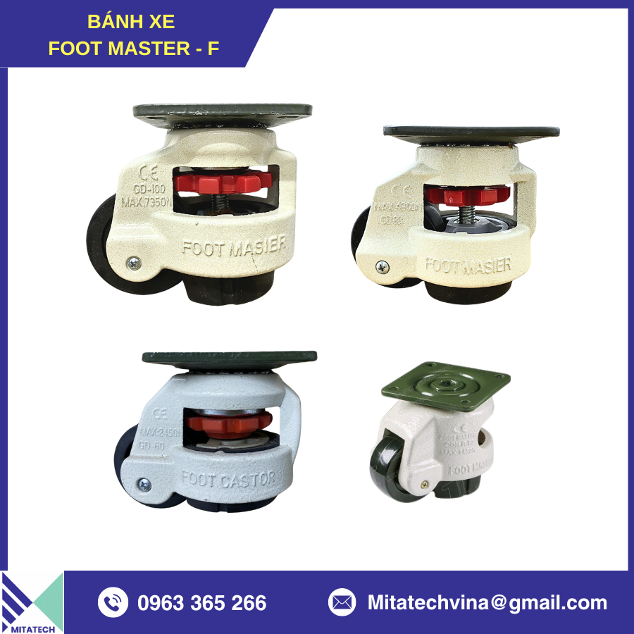 Bộ 4 bánh xe tăng chỉnh Foot Master Series F - MITATECH chất lượng cao | Shopee Việt Nam