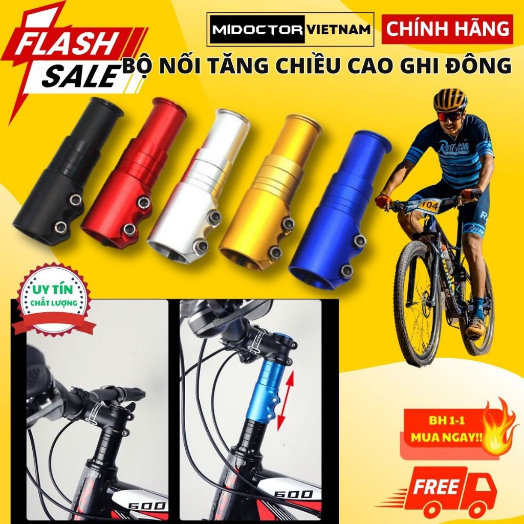 Phụ Kiện Nâng Tay Lái Xe Đạp,Hợp Kim Nhôm Cao Cấp,Bộ nối tăng chiều cao ...