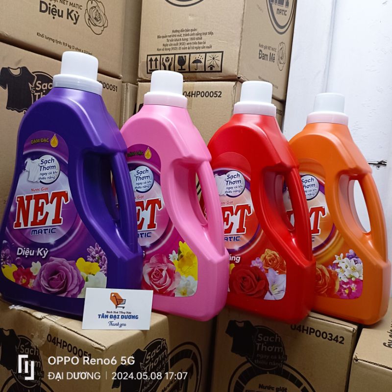 Nước giặt NET MATIC can 3.3kg siêu đậm đặc | Shopee Việt Nam