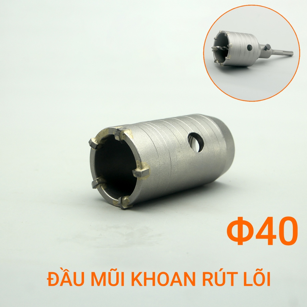 Đầu mũi khoan bê tông rút lõi ren M22 nhiều kích cỡ có khả năng chịu ...