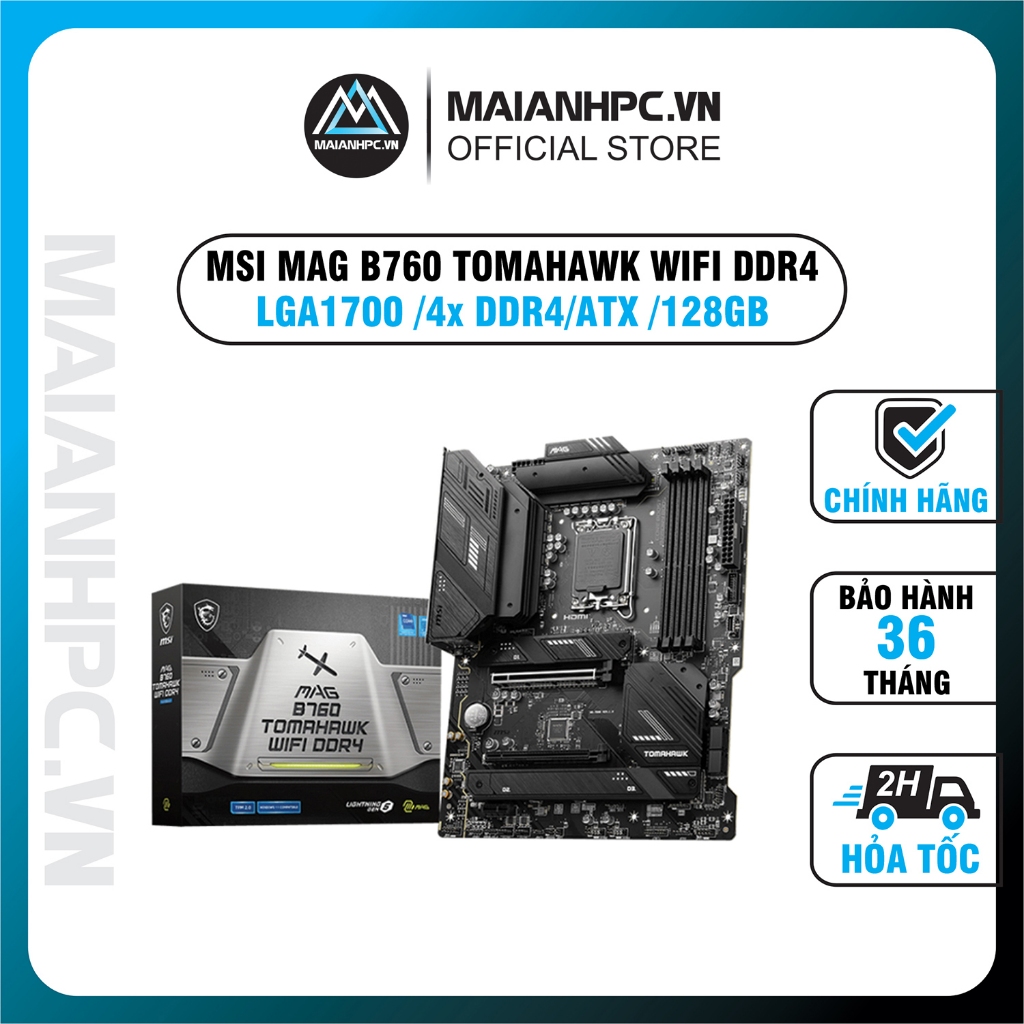 Main MSI MAG B760 TOMAHAWK WIFI DDR4 | Shopee Việt Nam