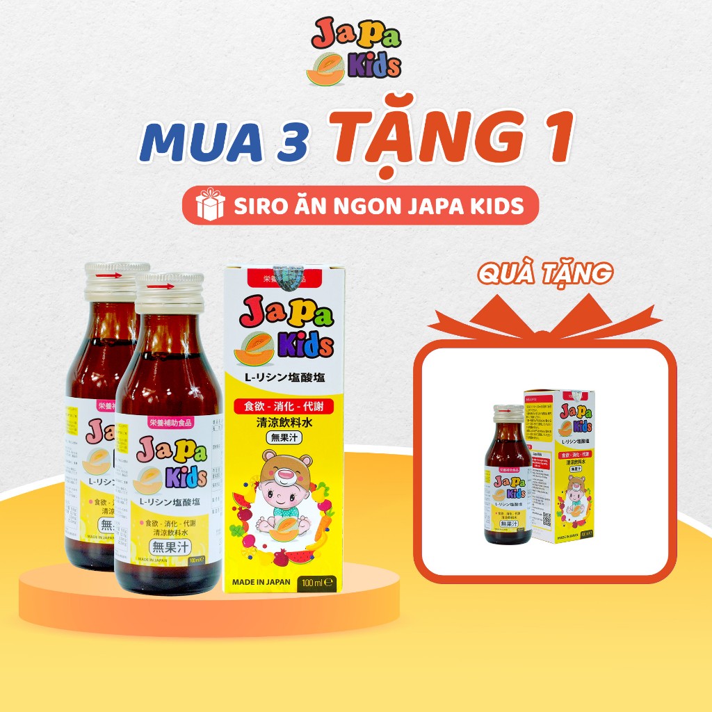 Combo 3 Tặng 1 Siro Japa Kids Kích Thích Ăn Ngon, Tăng Chiều Cao Cho Bé ...