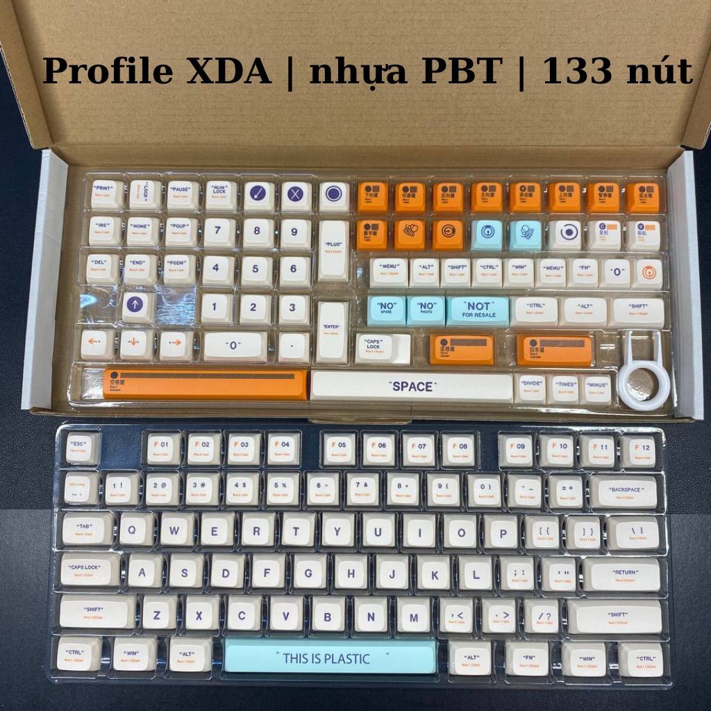 Keycap pbt, profile XDA,CHEERY, SA,OEM, làm từ chất liệu nhựa PBT, nhựa ...
