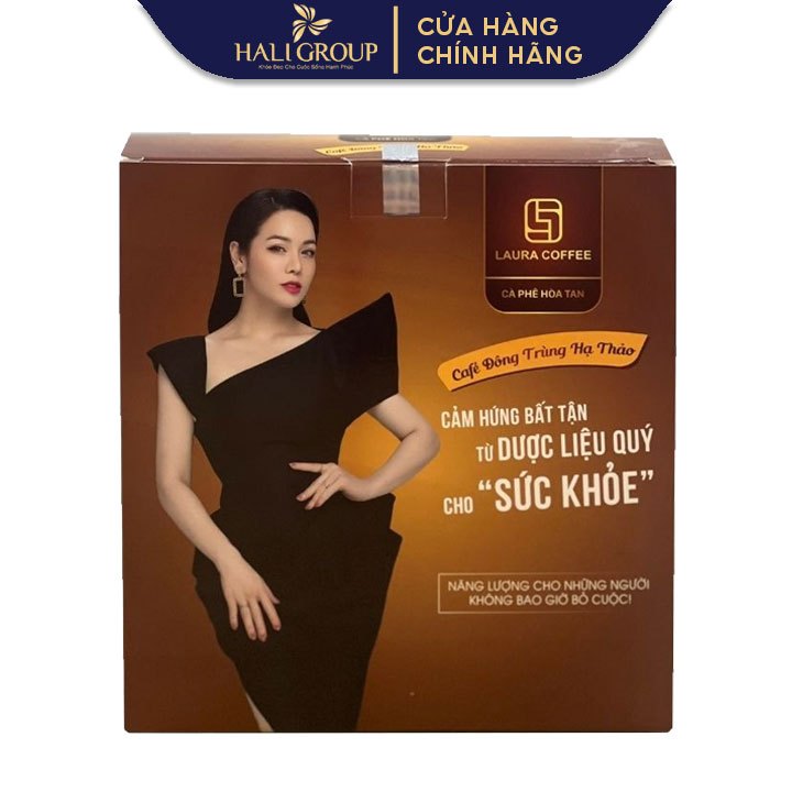 Cà Phê Đông Trùng Hạ Thảo Laura Coffee, Laura Sunshine, Hộp 10 gói ...
