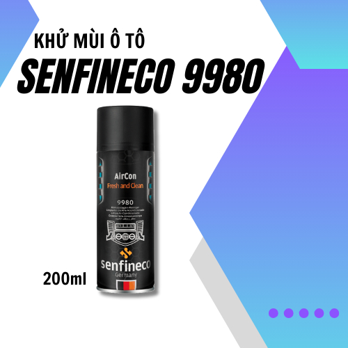 Xịt khử mùi điều hòa, nội thất ô tô hương chanh [Senfineco 9980] AirCon ...