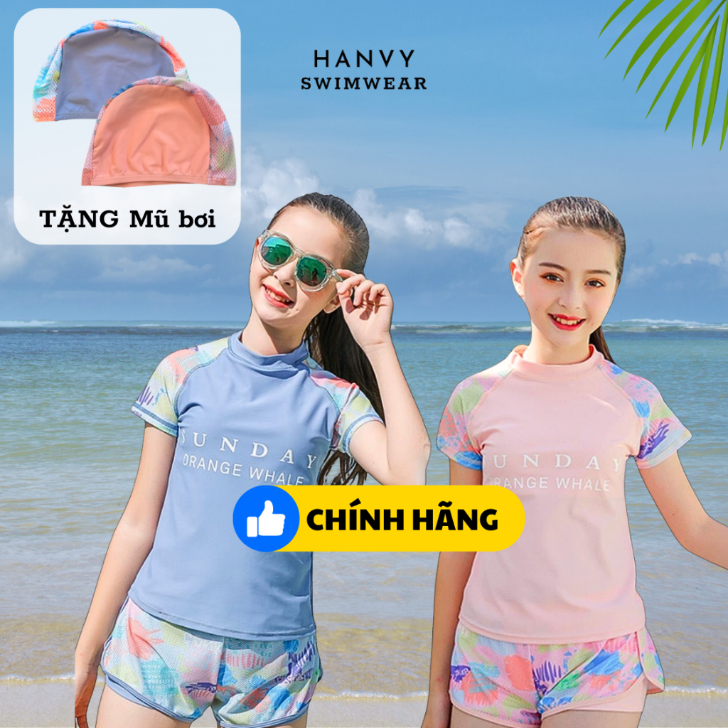 [Chính hãng, tặng Mũ bơi xịn] Bộ Đồ Bơi Bé Bái Lớn Hanvy Swimwear, có ...
