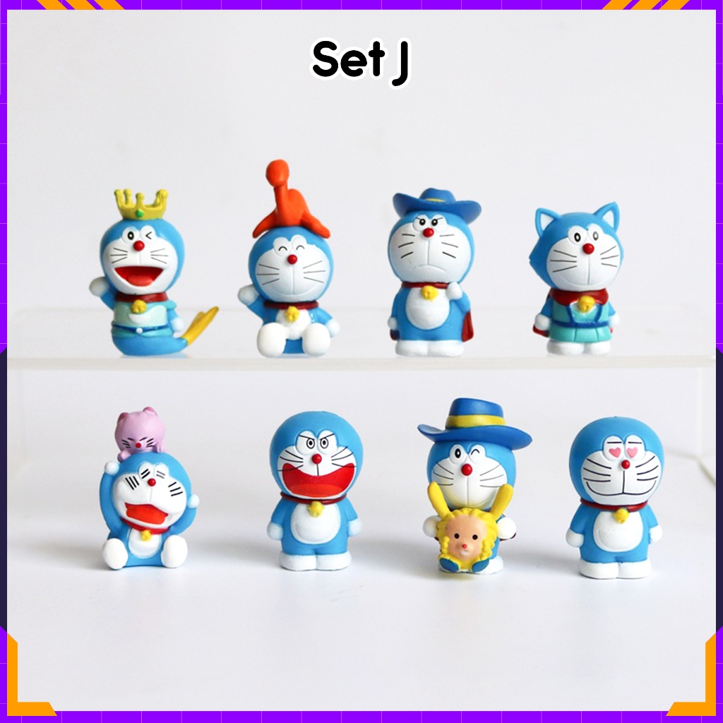 [HCM] Set 8 Mô Hình Doraemon Và Bảo Bối Thần Kì Mini Cực Cute Trưng Bày ...