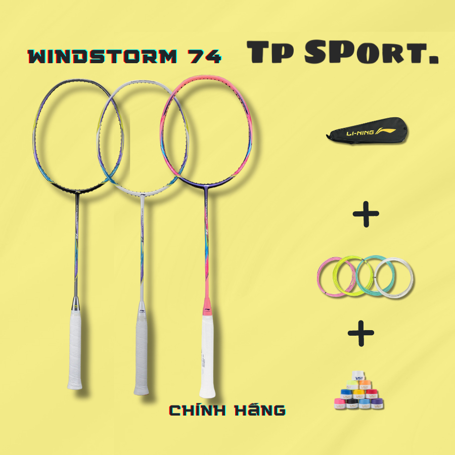 Vợt cầu lông Lining WindStorm 74 dành cho chị em phụ nữ, trọng lượng ...