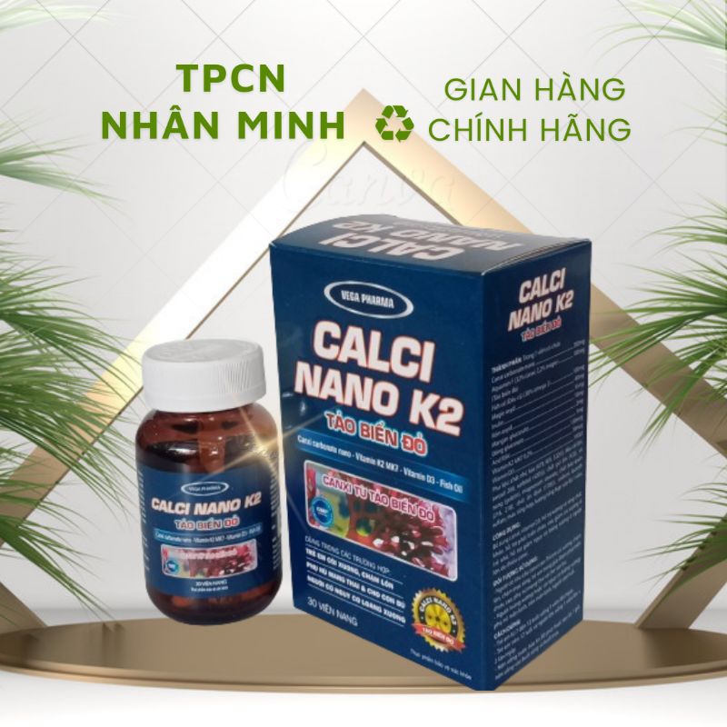 CALCI NANO K2 bổ sung canxi, vitamin D3, K2, hỗ trợ phát triển chiều cao cao cho trẻ | Shopee ...