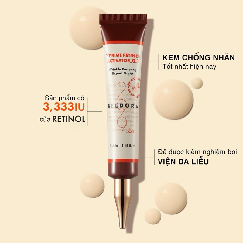 KEM DƯỠNG RETINOL BELDORA 0,1% CĂNG BÓNG, CHỐNG LÃO HOÁ DA [DATE T6 ...