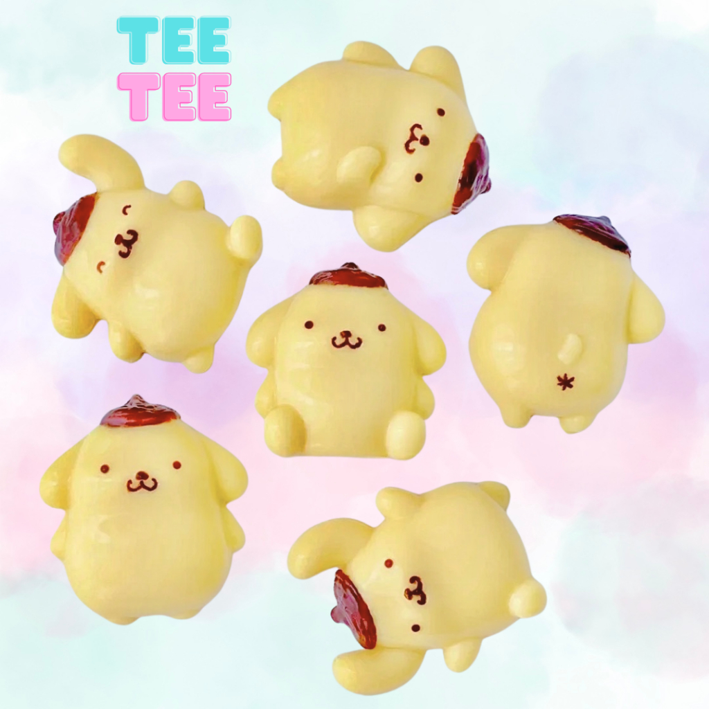 Tô tượng thạch cao set 6 tượng mini pompompurin 2D siêu dễ thương( CHƯA ...
