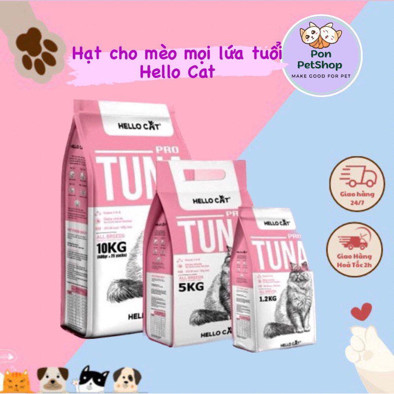 [5kg]Thức Ăn Hạt Cho Mèo Mọi Lứa Tuổi - hạt Hello Cat 5kg Hellocat | Shopee Việt Nam