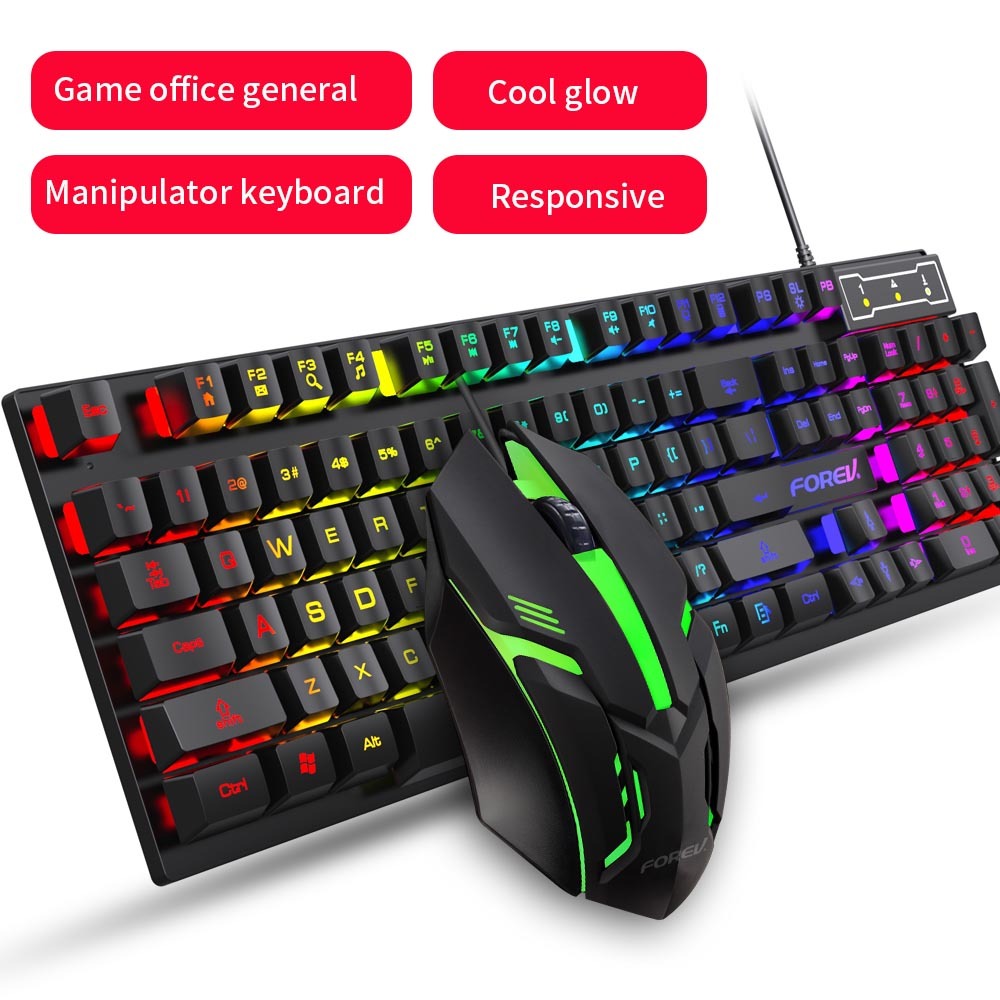 Bàn Phím Máy Tính Gaming RGB FOREV FV305 Có Dây - Đèn LED RGB Chống ...