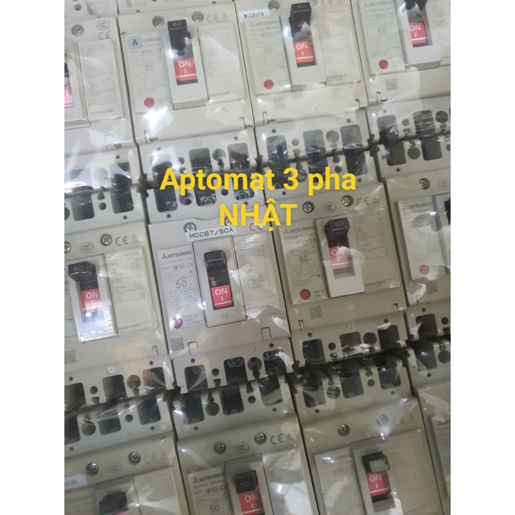 Aptomat Nhật Bản MCCB 30A40A50A60A CB 3 PHA | Shopee Việt Nam