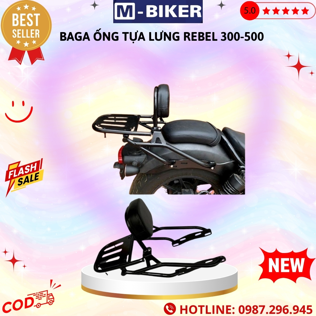 [CHÍNH HÃNG],Baga rebel 300/500/1100,baga sau rebel300-500,cảng sau ...