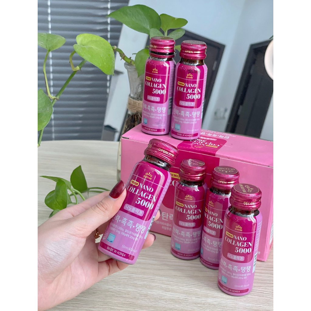 Nước Uống Đẹp Da Collagen - Hộp 10 Chai Nước Uống Premium Nano Collagen ...