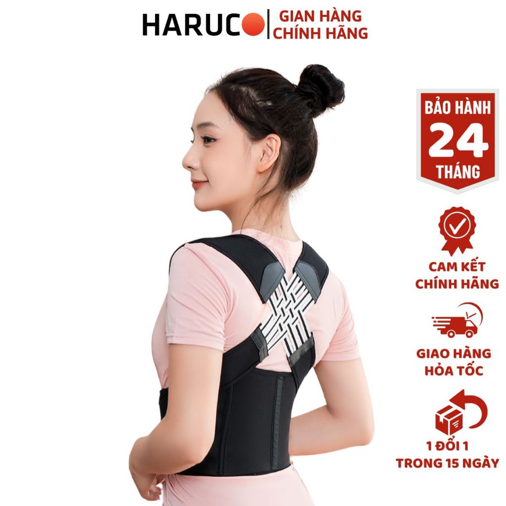 Đai Chống Gù Lưng Cao Cấp Haruco, Đai Điều Chỉnh Tư Thế, Cải Thiện Vóc Dáng Có Nẹp Hỗ Trợ ...