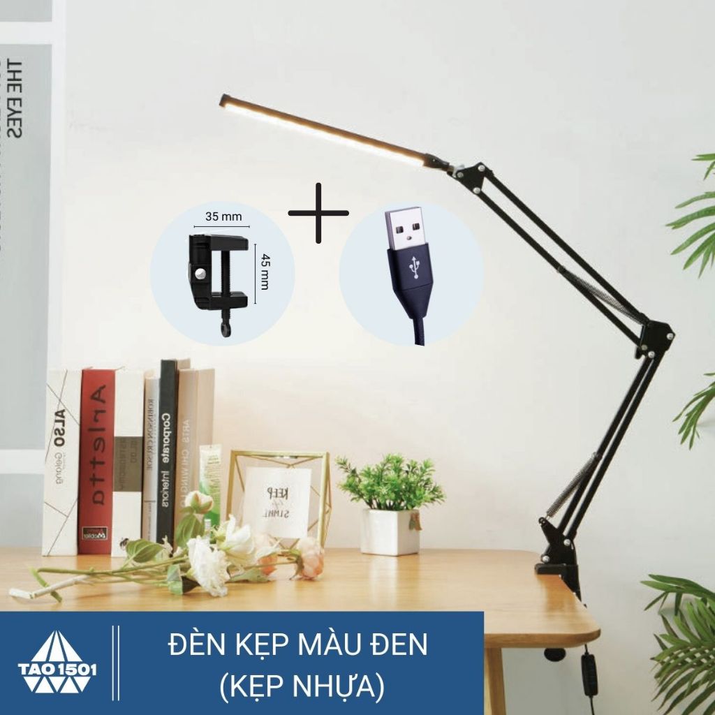 Đèn bàn học TA110 Bóng LED Chống Cận 12W Đổi 3 Màu Ánh Sáng Tăng Giảm ...