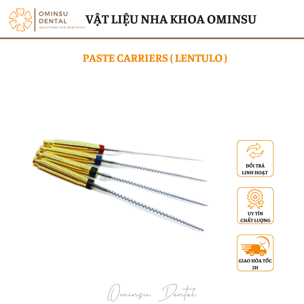 Paste carriers ( Lentulo ) Denco Thép không gỉ y tế chất lượng cao ( 4Chiếc/Hộp ) | Shopee Việt Nam