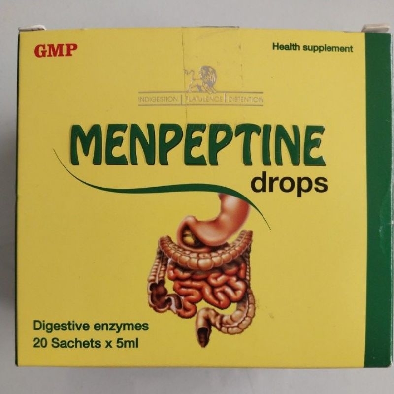 MENPEPTINE DROPS GÓI 5ML hỗ trợ tiêu hóa Hộp 20 gói | Shopee Việt Nam
