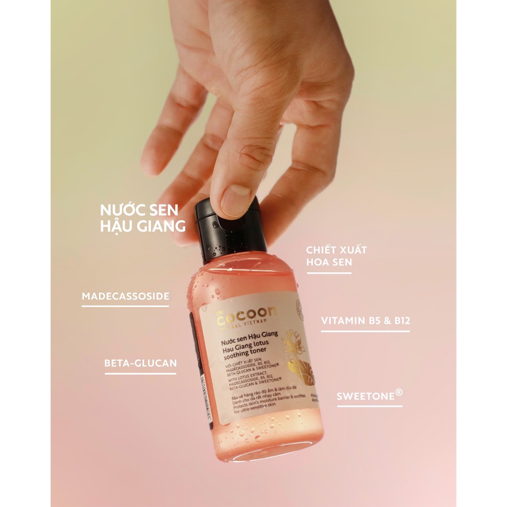 Nước sen Hậu Giang (toner) Cocoon giúp phục hồi đa nhiệm cho da rất ...