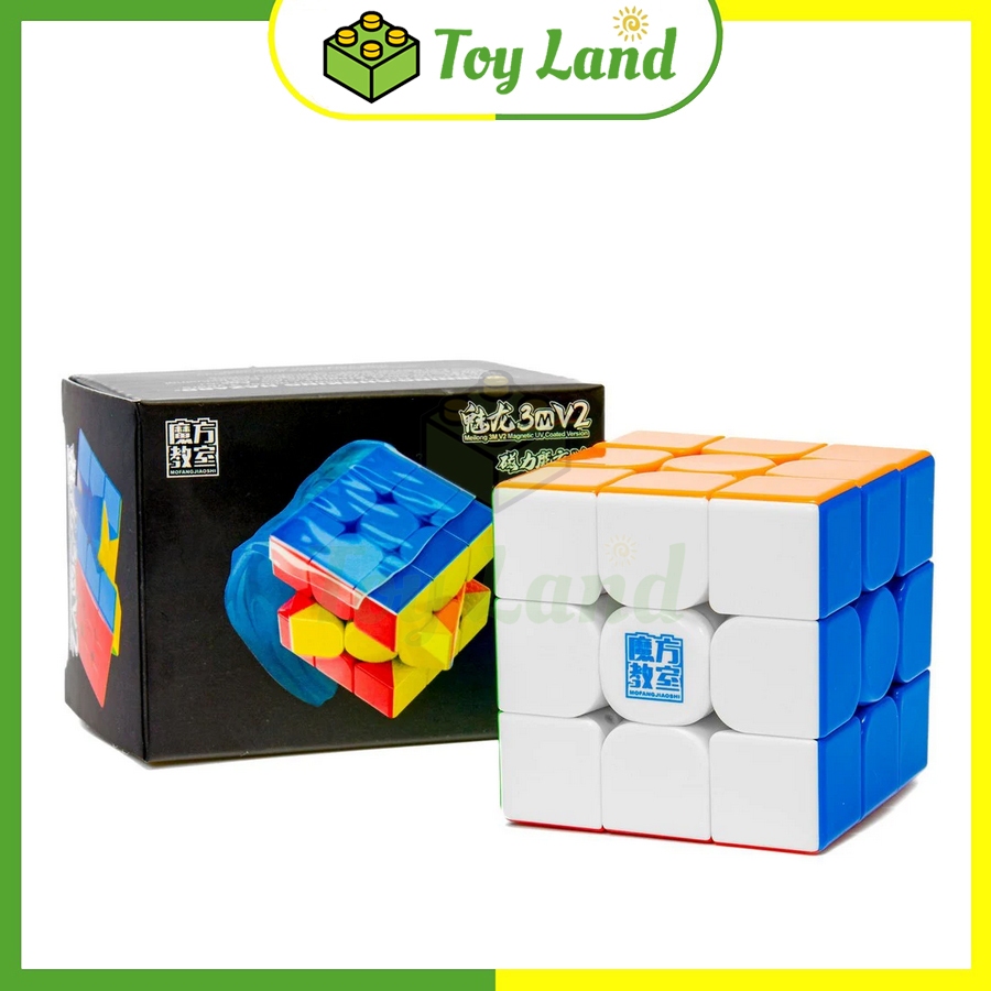 [V2] Rubik 3x3 MoYu MeiLong 3M V2 UV Coated Rubic 3 Tầng Nam Châm Stickerless Đồ Chơi Trí Tuệ ...
