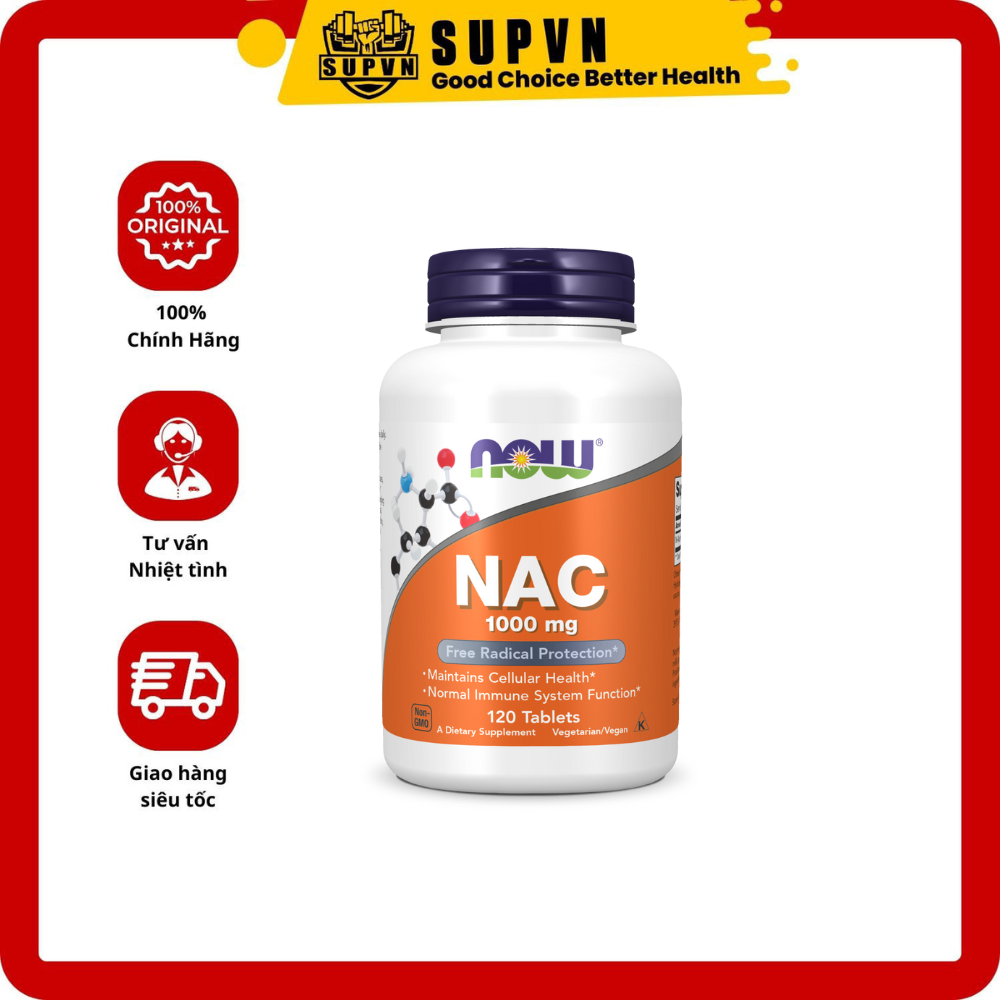 Now Nac 1(600mg - 1000mg) 100, 120, 250 viên - Thực phẩm giải độc gan ...