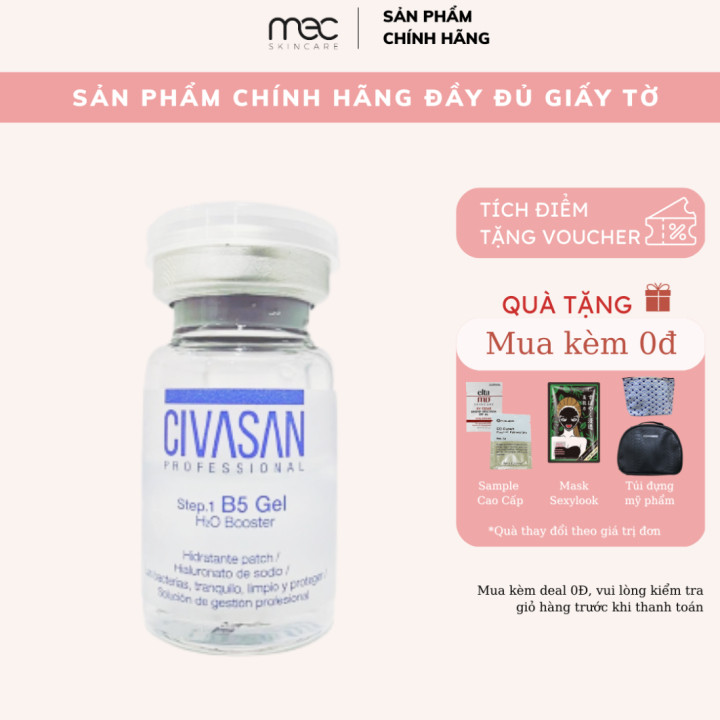 Serum dưỡng ẩm và phục hồi sâu Civasan B5 Gel H2O Booster 5x5ml Hàng ...