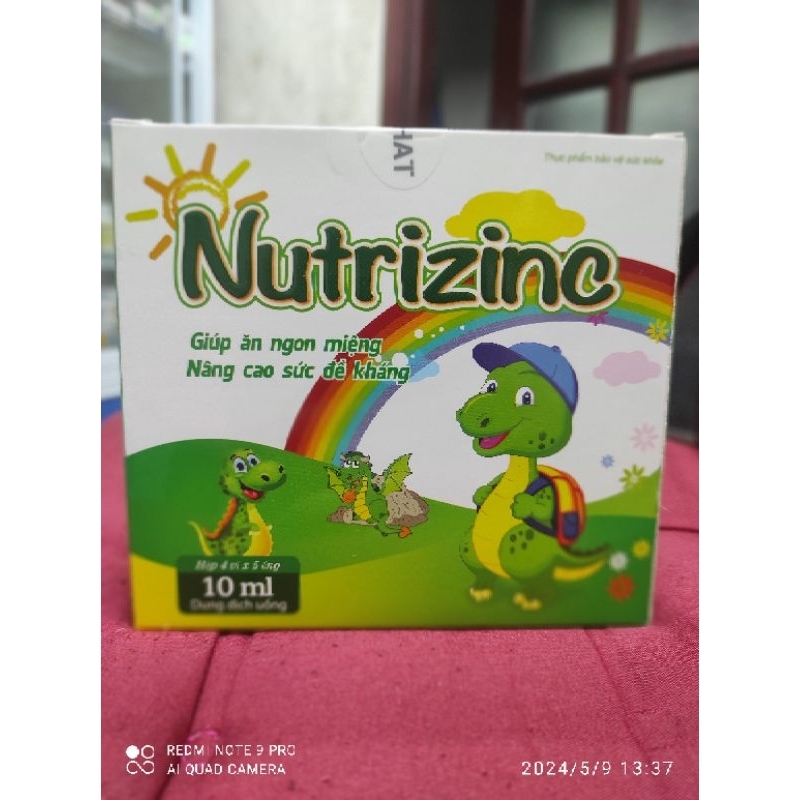 [Chính Hãng] siro ống kẽm Nutrizinc tăng đề kháng kích thích ăn hộp 20ống | Shopee Việt Nam
