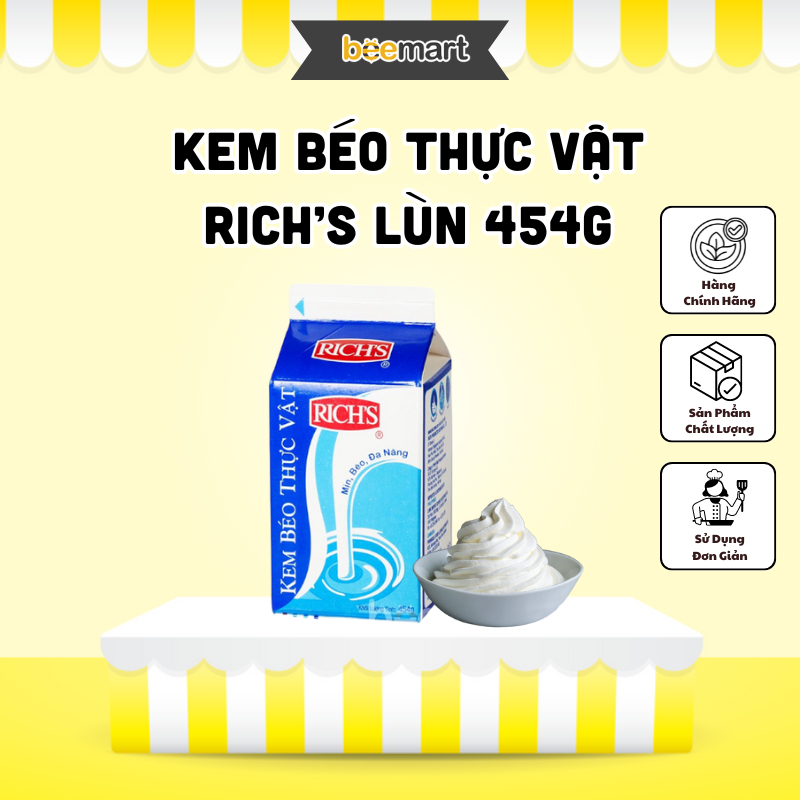 Kem béo thực vật Rich’s lùn 454g | Shopee Việt Nam