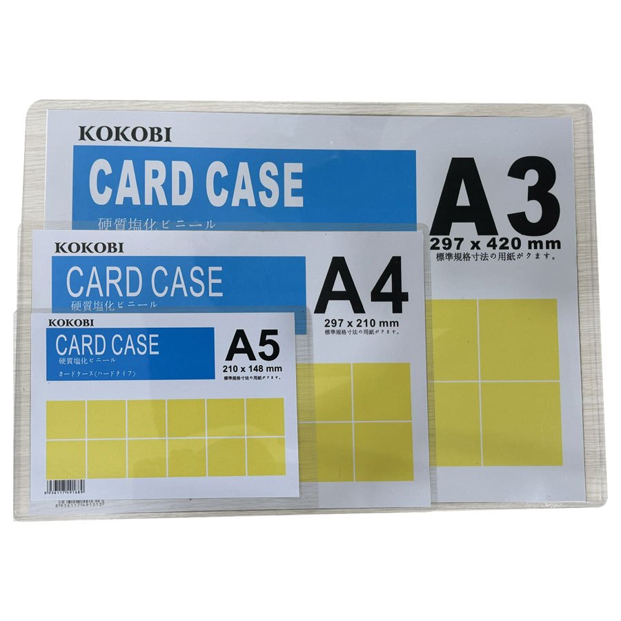 [5 cái] Bìa card case KOKOBI khổ A3, A4, A5, A4 Nam châm. phù hợp với các loại giấy tờ | Shopee ...