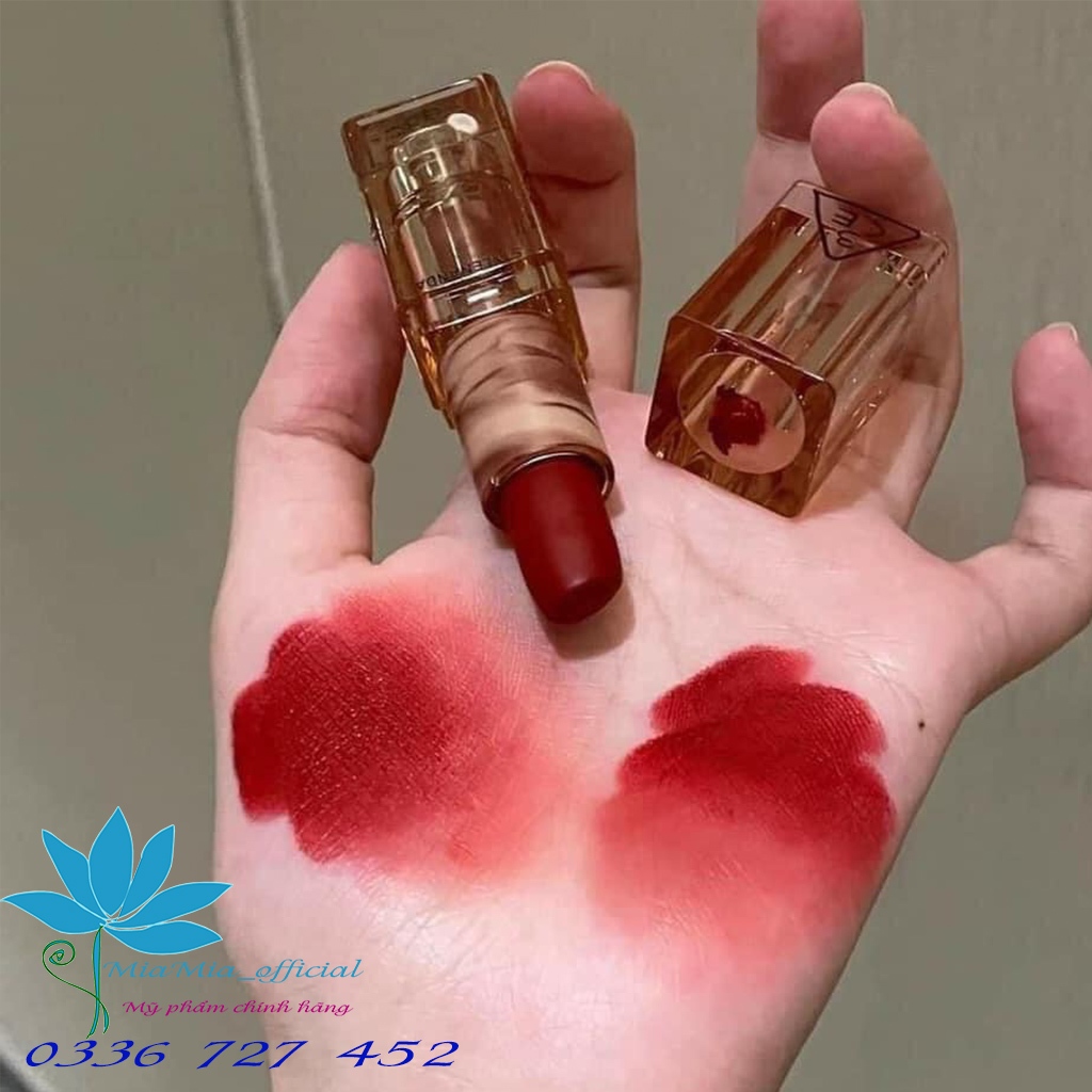 Son Thỏi 3CE Soft Matte Unstained Red Phiên Bản Giới Hạn Vân Đá Màu Đỏ ...