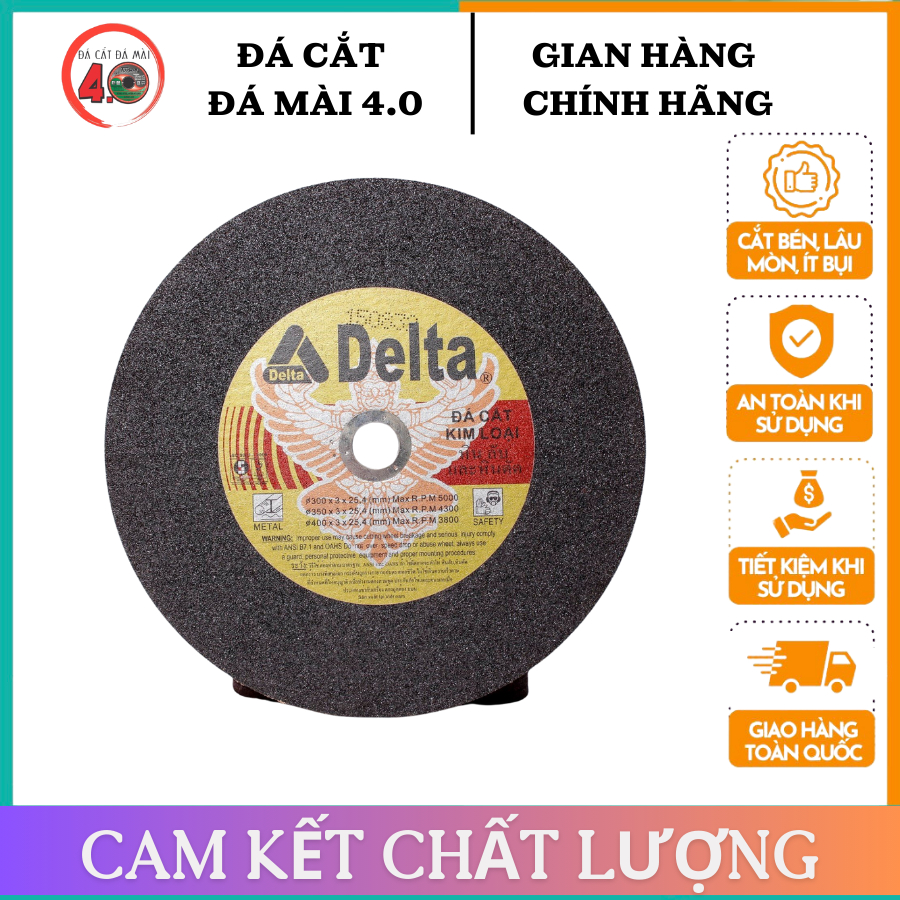 (COMBO 3 VIÊN) Đá cắt sắt DELTA 300, 350, 400 - Đá cắt inox - Đá cắt ...