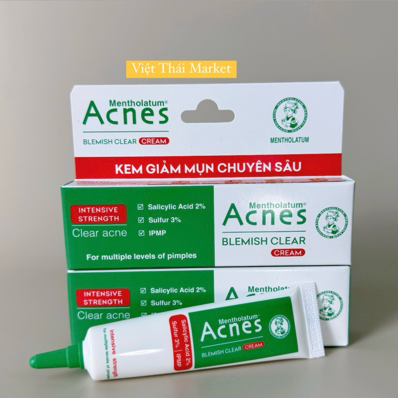 [VN] Kem Chấm Giảm Mụn Chuyên Sâu Acnes Blemish Clear Cream Da Dầu Nhạy Cảm Mụn Bọc Sưng Mủ Chứa ...