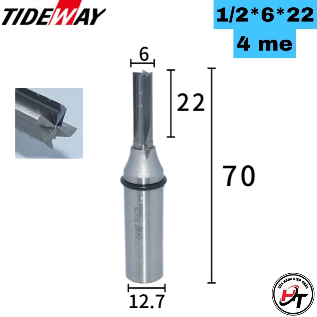 Mũi phay CNC cắt gỗ dao phay 3 cánh , 2 me thẳng và Xoắn TCT Tideway 3 ...