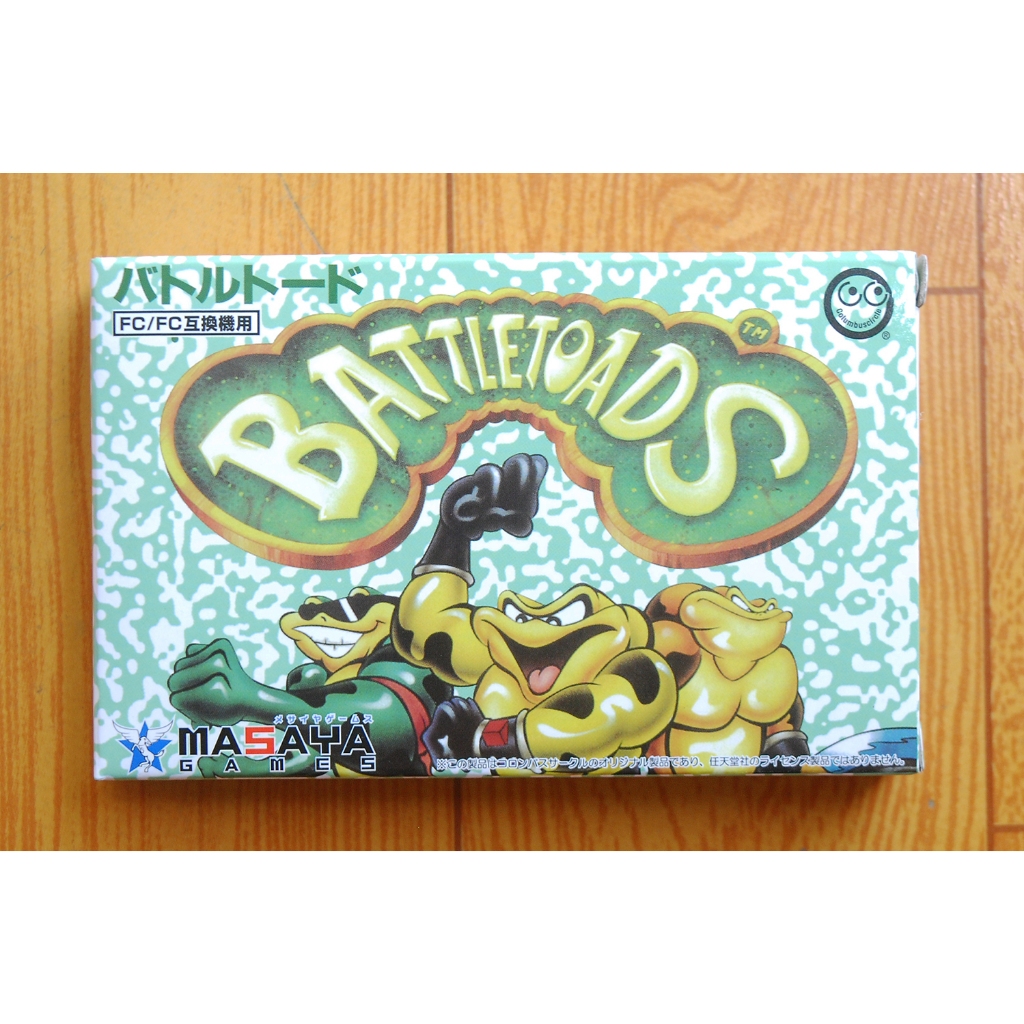 Băng gốc famicom (Original) Battletoads full box Tái bản bởi Columbus ...
