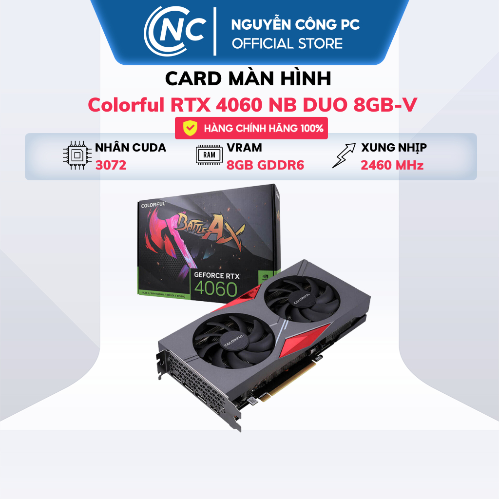 Card Màn Hình Colorful GeForce RTX 4060 NB DUO 8GB-V - Hàng chính hãng ...