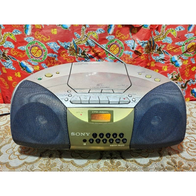 Đài cổ Radio/Cassette/Đĩa CD SONY CFD-S200L/điện 220v | Shopee Việt Nam