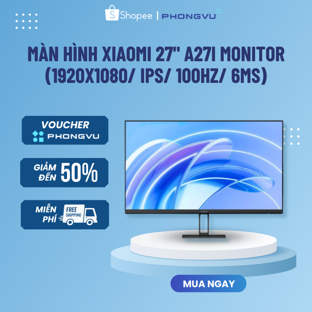 Màn hình máy tính Xiaomi 27" A27i (Full HD/IPS/100Hz/6ms) - Chính hãng ...