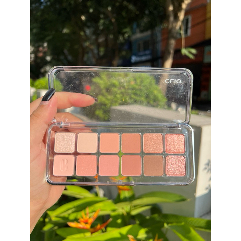 Bảng phấn mắt CLIO Pro Eye Air 12 ô tone #02 Rose Connect hồng khô ...