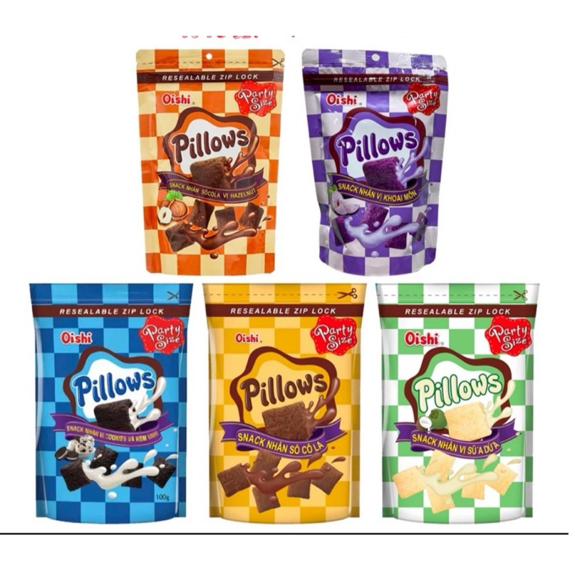 ( date 3/2025) Snack Oishi Pillows 80gram | Shopee Việt Nam