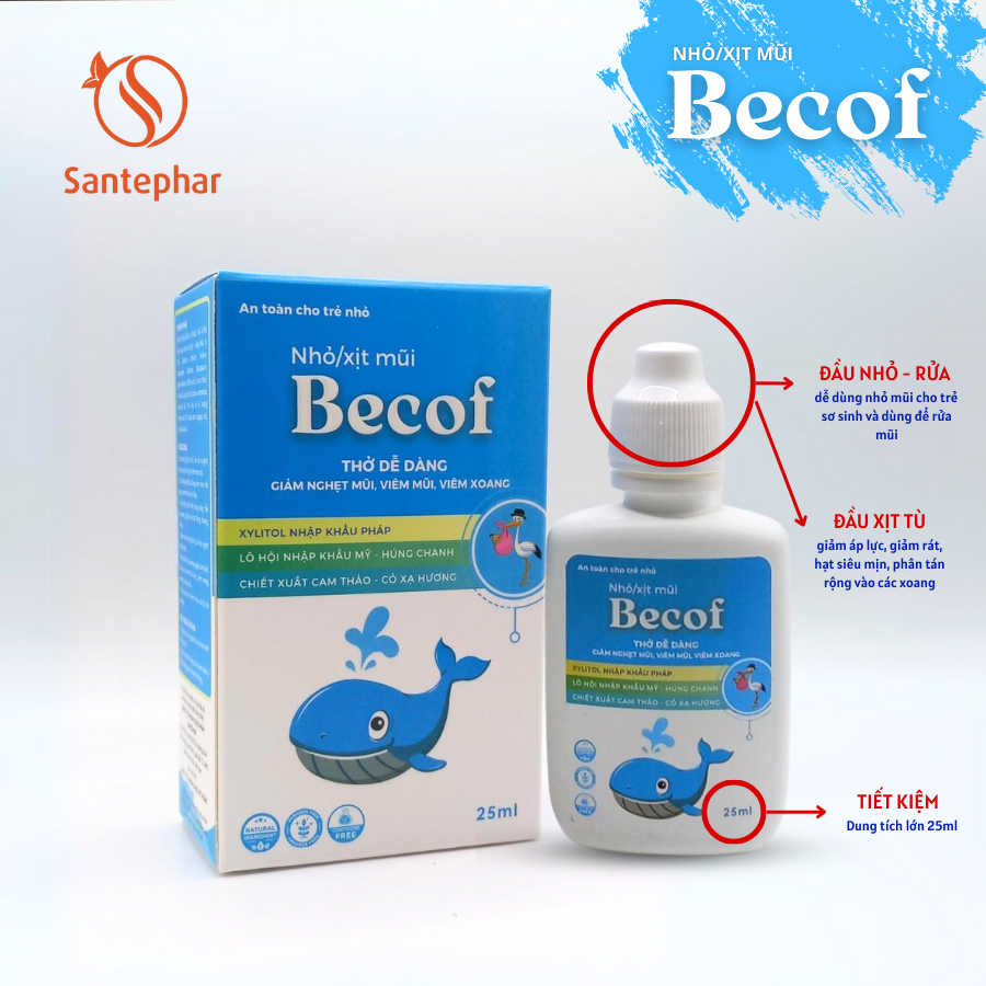 NHỎ XỊT MŨI BECOF | Shopee Việt Nam