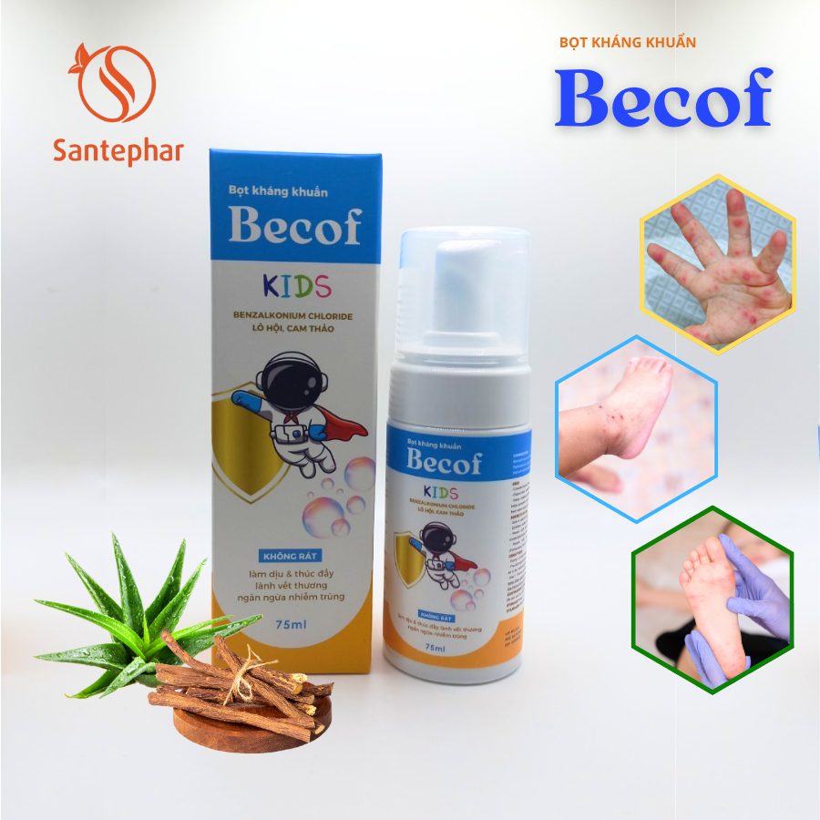 BỌT KHÁNG KHUẨN BECOF - Làm dịu, thúc đẩy lành vết thương và ngăn ngừa ...