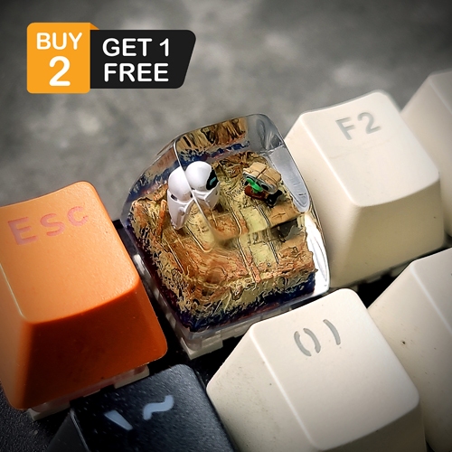 Wall E, Tường E nút bàn phím cơ, keycap resin, famous moive wall e ...