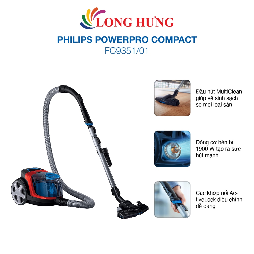 Máy hút bụi Philips FC9351/01 - Hàng chính hãng | Shopee Việt Nam