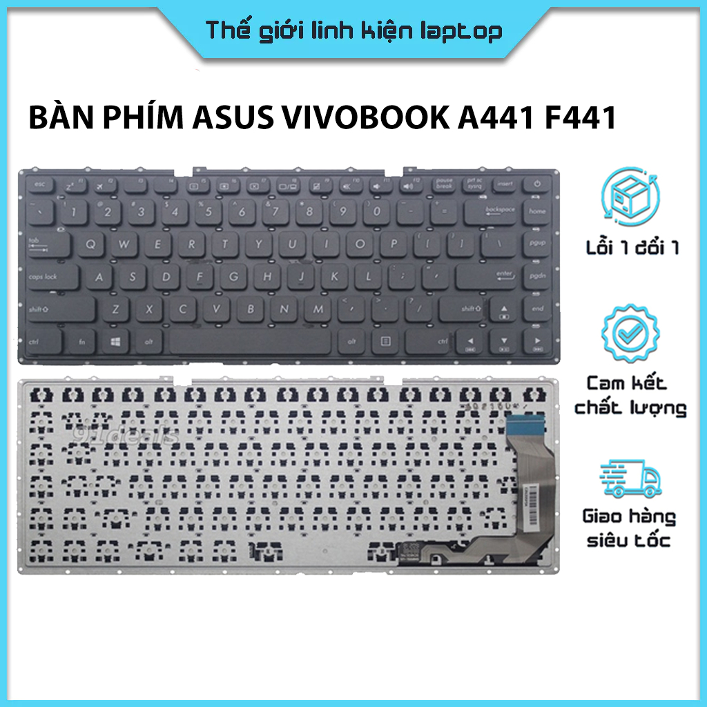 Bàn Phím Laptop Asus Vivobook A441 F441 F441V F441U X441 X441S X445 ...