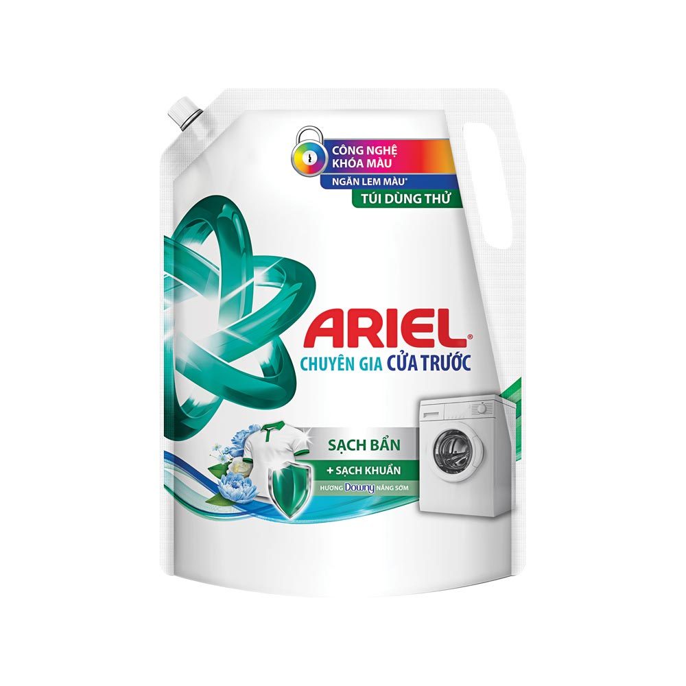 Túi nước giặt Ariel cửa trước hương Downy nắng sớm 3.9kg | Shopee Việt Nam