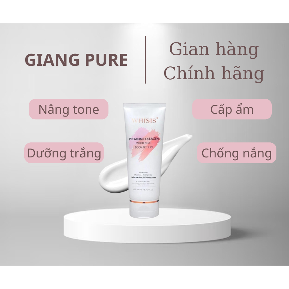 [New] Kem Body Trắng Da Chống Nắng Nâng Tone Trắng Hồng Rạng Rỡ WHISIS ...